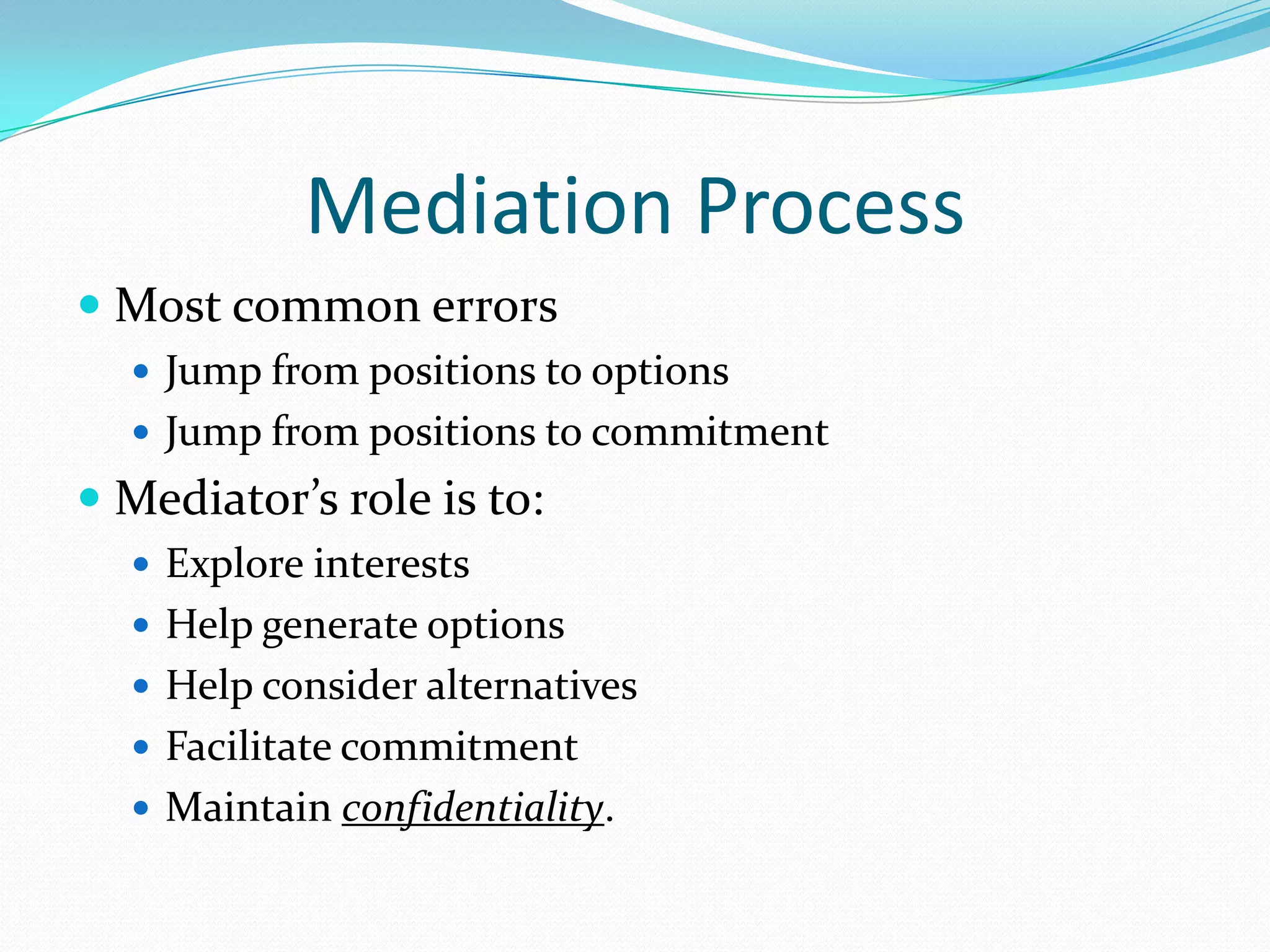 Conflict Mediation | PPTX