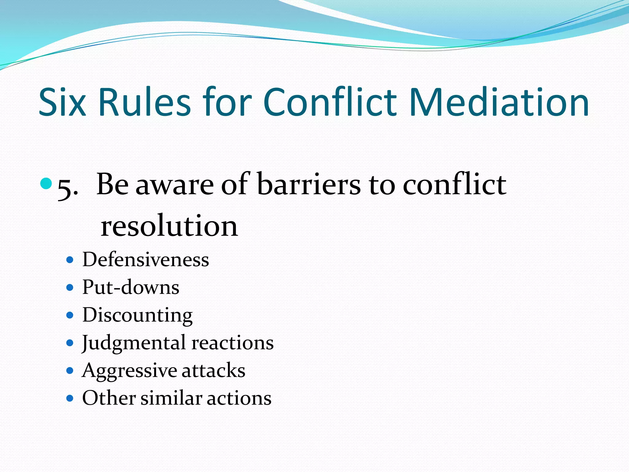Conflict Mediation | PPTX