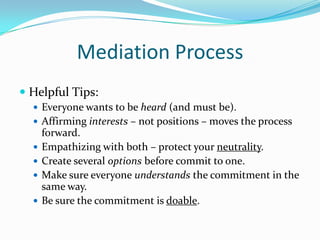 Conflict Mediation | PPTX