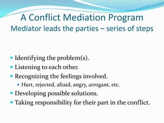 Conflict Mediation | PPTX