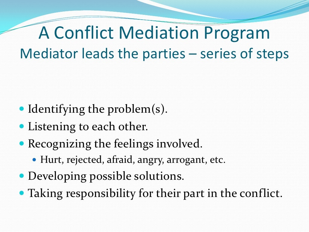 Conflict Mediation