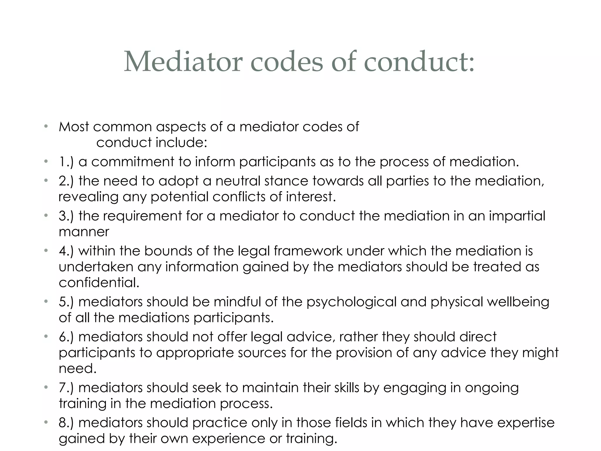Conflict Mediation Course | PPT