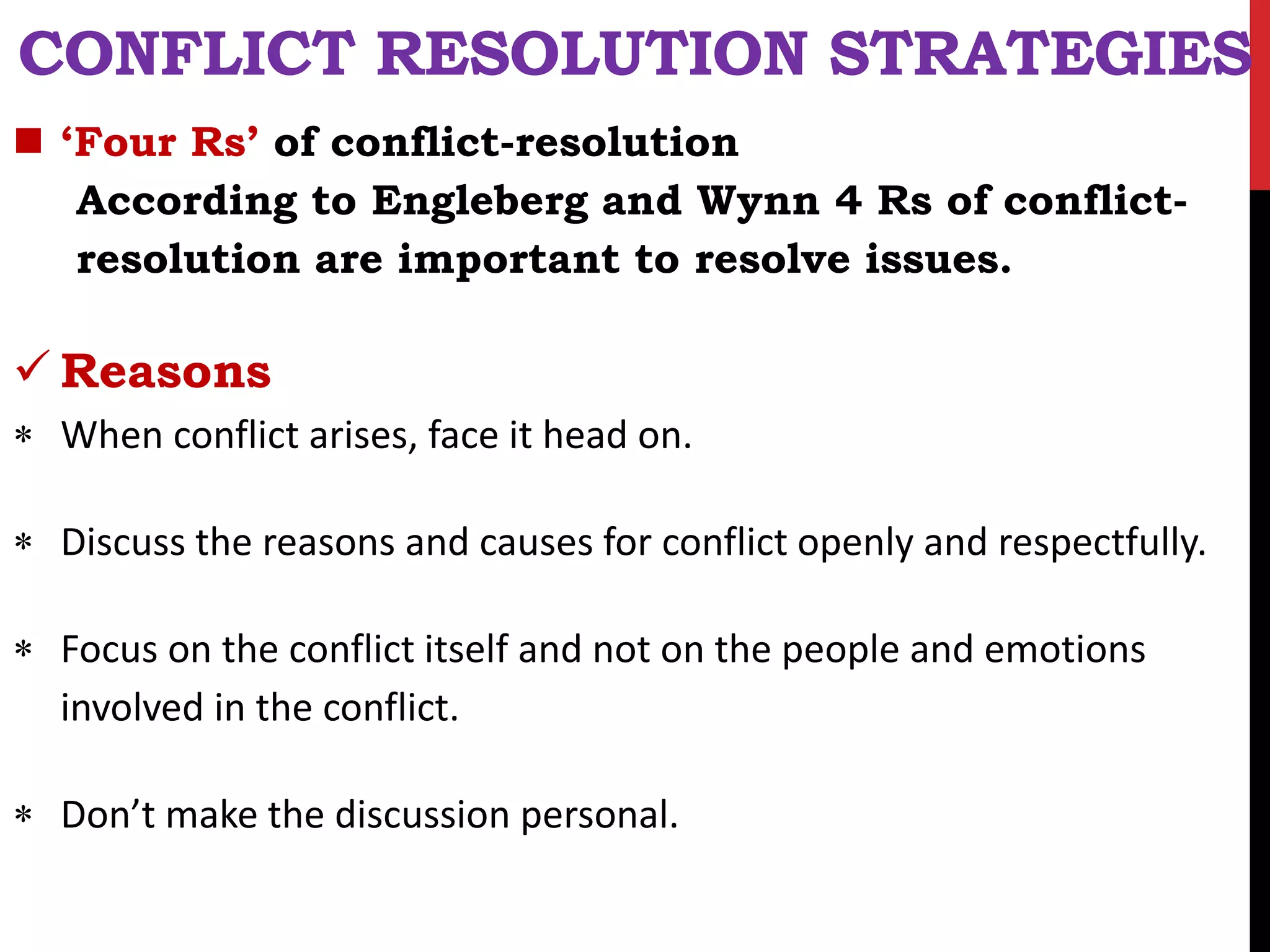 Conflict management & Negotiation | PPTX