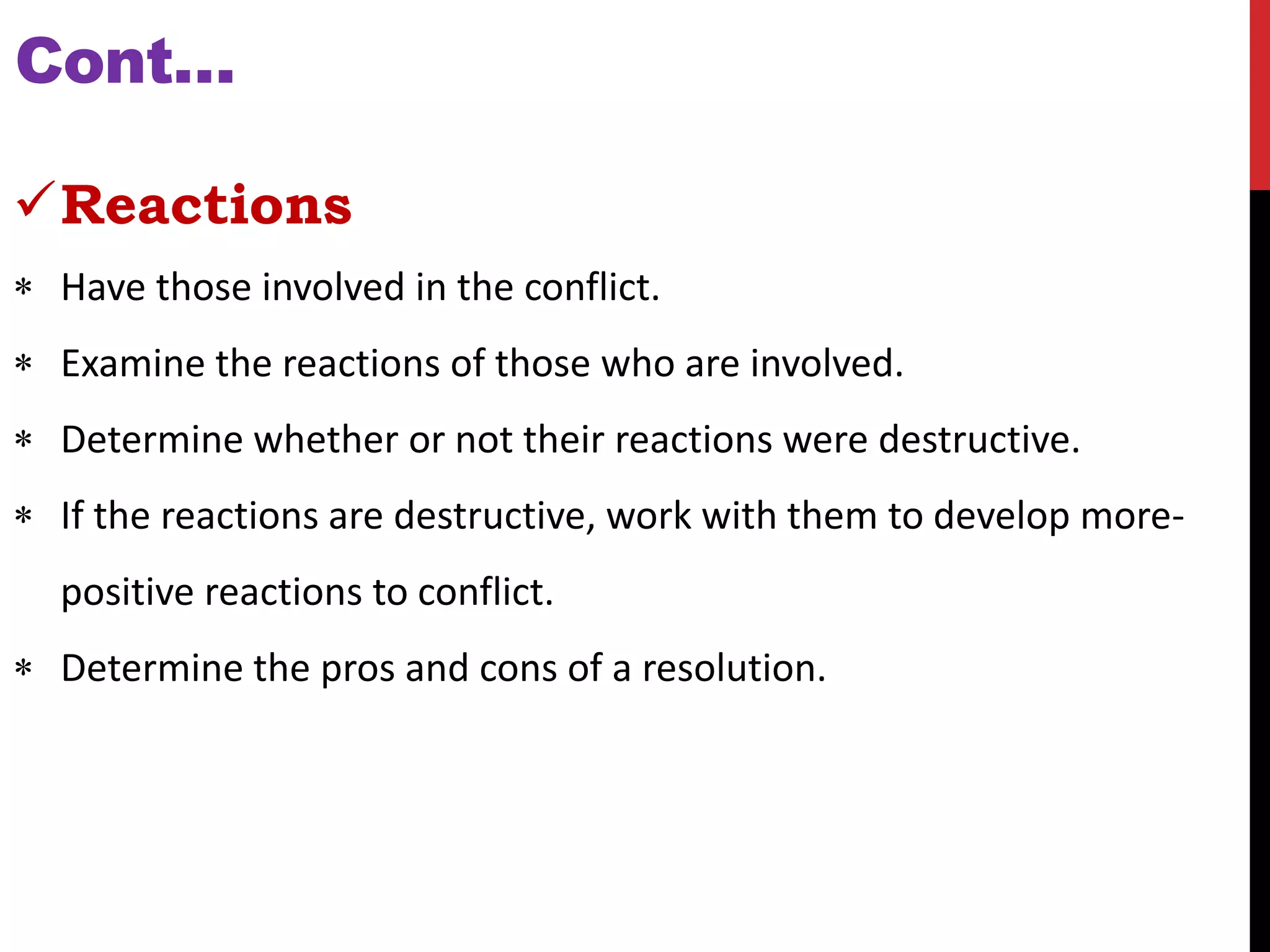 Conflict management & Negotiation | PPTX