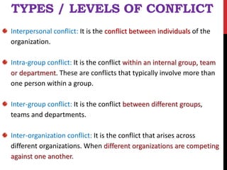 Conflict management & Negotiation | PPTX