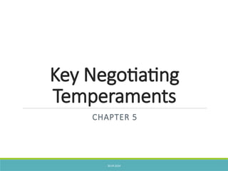 Conflict Mgmt Chap 5 (Negotiation Temperaments).pptx | Family and ...