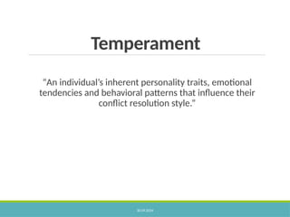 Conflict Mgmt Chap 5 (Negotiation Temperaments).pptx | Family and ...