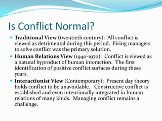 Conflict mgt & resolution | PPTX