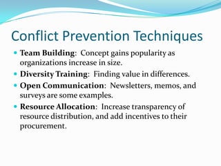Conflict mgt & resolution | PPT