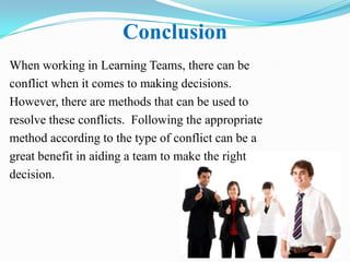 Conflict mgt & resolution | PPTX