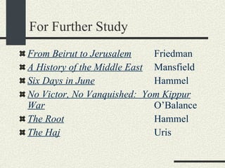 Conflict Middle East | PPT