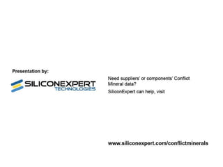 Approaching Conflict Mineral Deadline | PPTX