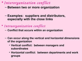 Conflict n coordination | PPT