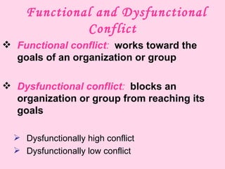 Conflict n coordination | PPT
