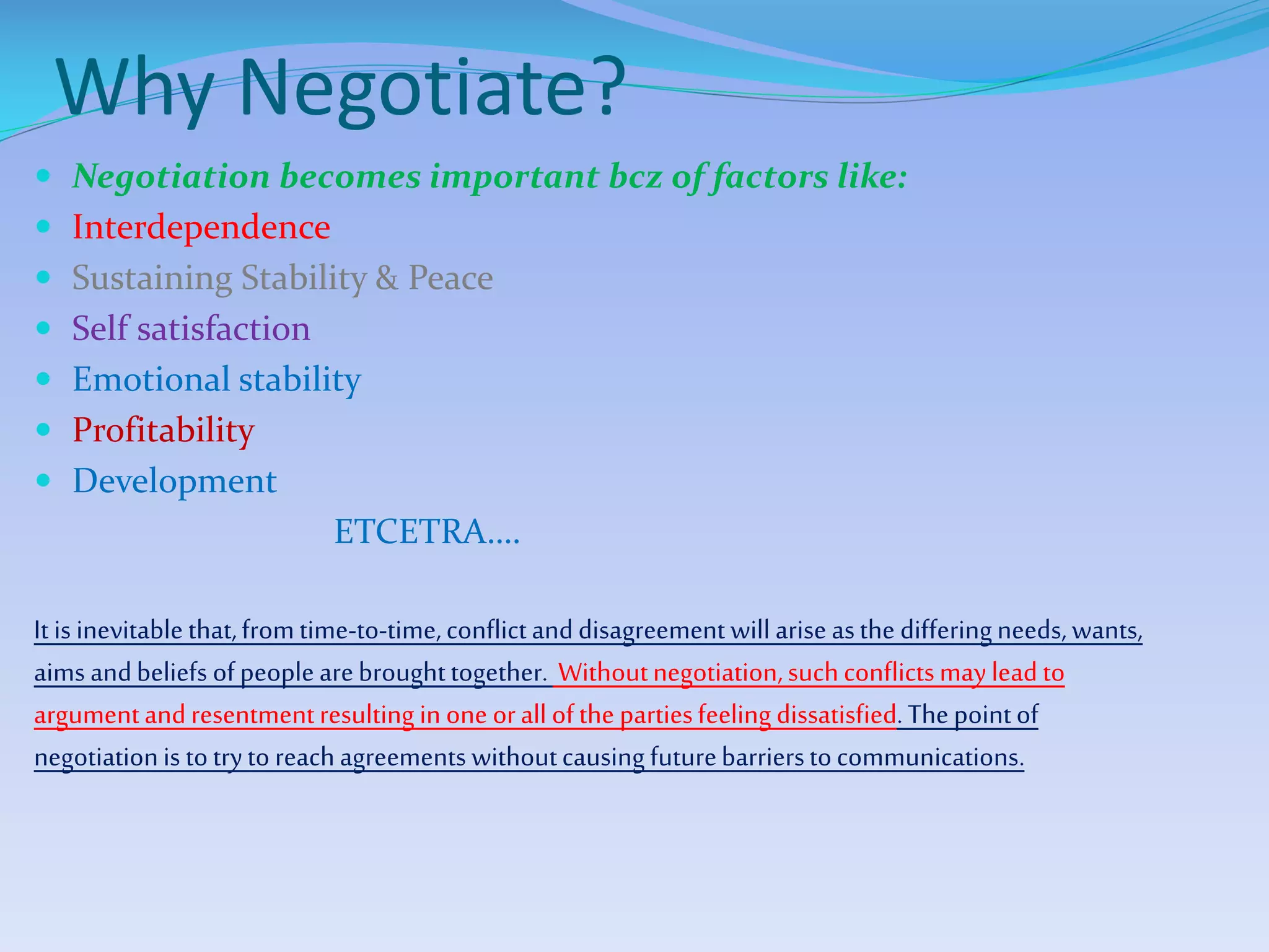 Conflict & negotiation | PPTX
