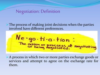 Conflict & negotiation | PPTX