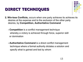 Conflict & negotiation | PPT