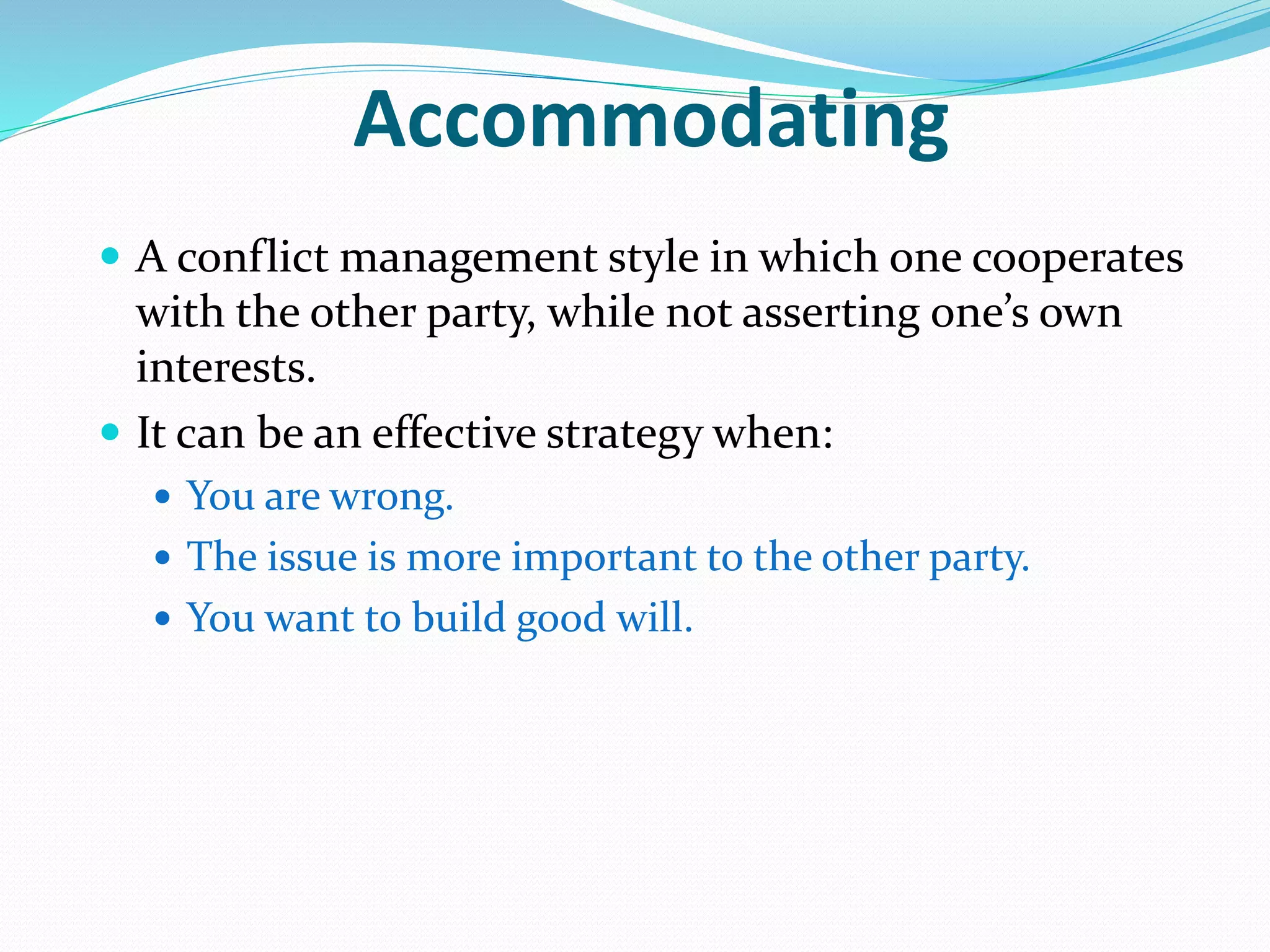 Conflict & negotiation | PPTX