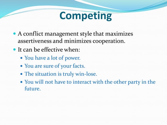 Conflict & negotiation | PPTX | War and Conflicts