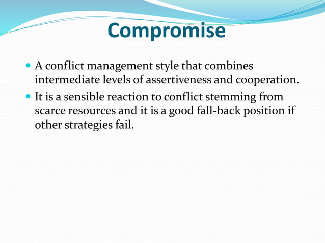 Conflict & negotiation | PPTX | War and Conflicts