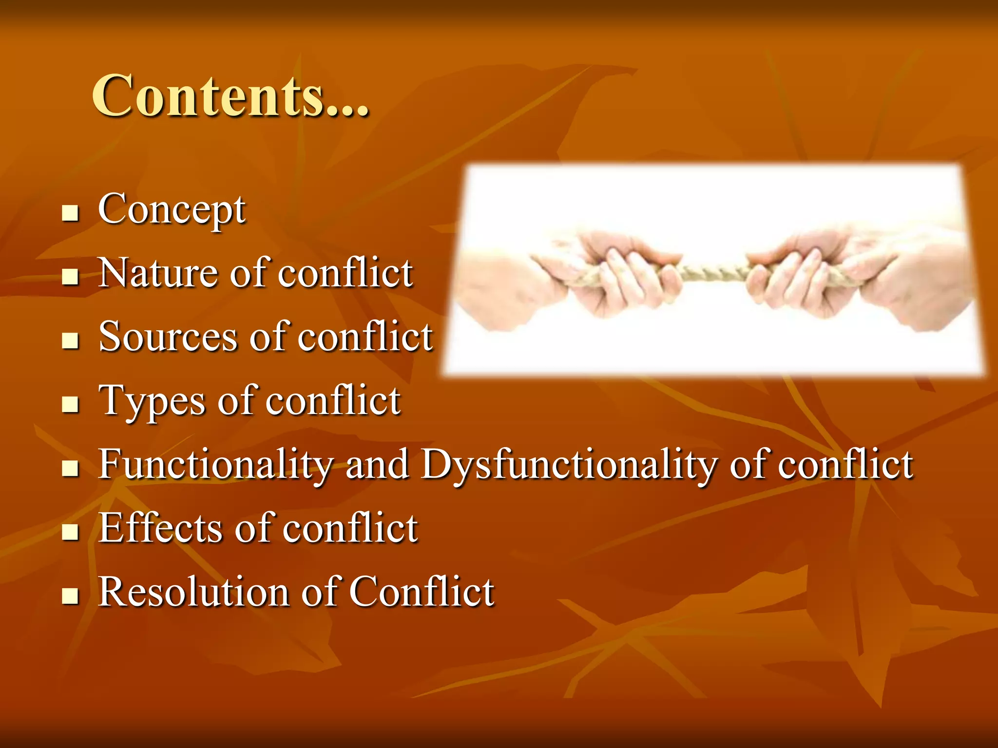 conflict and types of conflict | PPTX