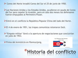 Conflicto corea del norte vs corea del sur | PPTX
