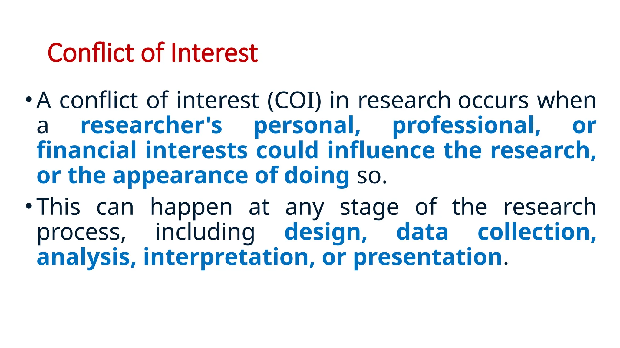 Research and Publication Ethics: Conflict of Interest.pptx