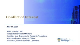 Conflict of Interest 5-14-2024_scietificethics.pptx
