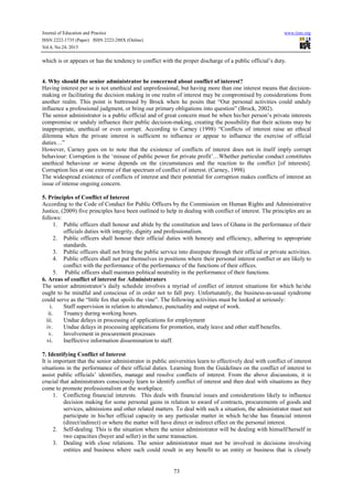 Conflict of interest and university administrators | PDF