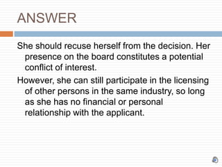 Conflict of interest presentation 1 | PPTX