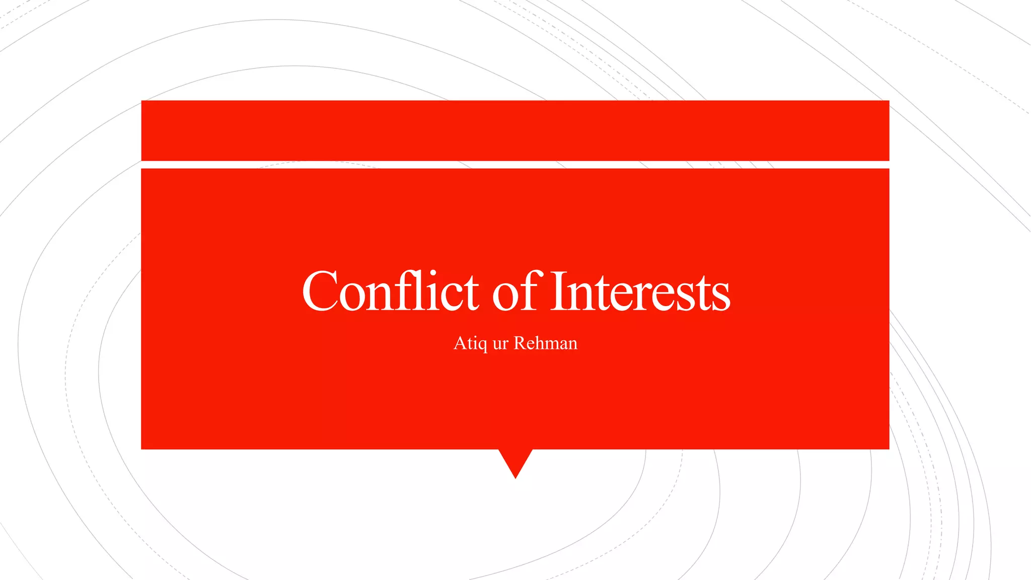 Conflict of interests | PPTX