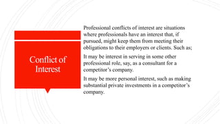 Conflict of interests | PPTX