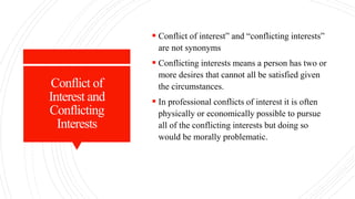 Conflict of interests | PPTX