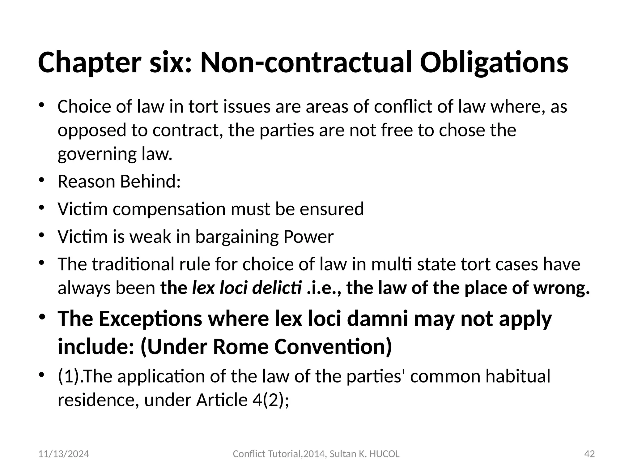 Conflict of Laws in Ethiopia -Lecture notes in ppt | PPTX