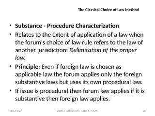 Conflict of Laws in Ethiopia -Lecture notes in ppt | PPTX