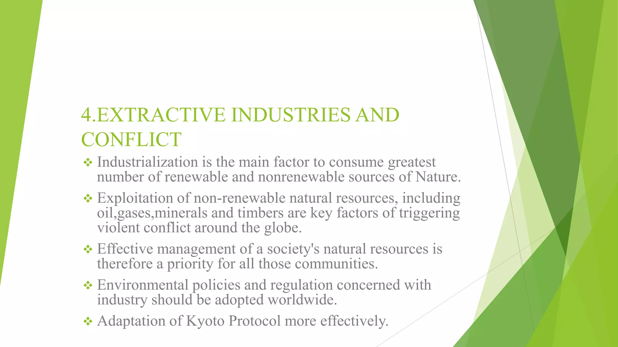 Conflict of natural resources | PPT | Free Download