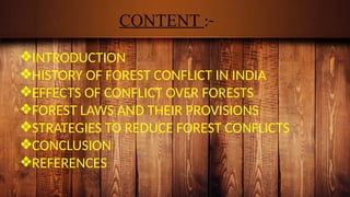 Conflict over Forest Resources in India (Anjali & Siddharrth).pptx