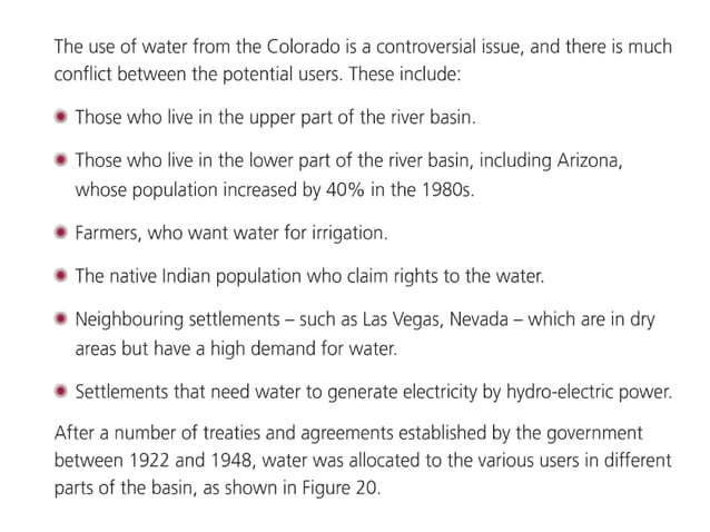 Conflict over water resources: Colorado River | PPTX | Africa Travel ...