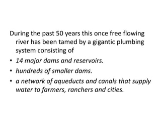 Conflict over water resources: Colorado River | PPTX
