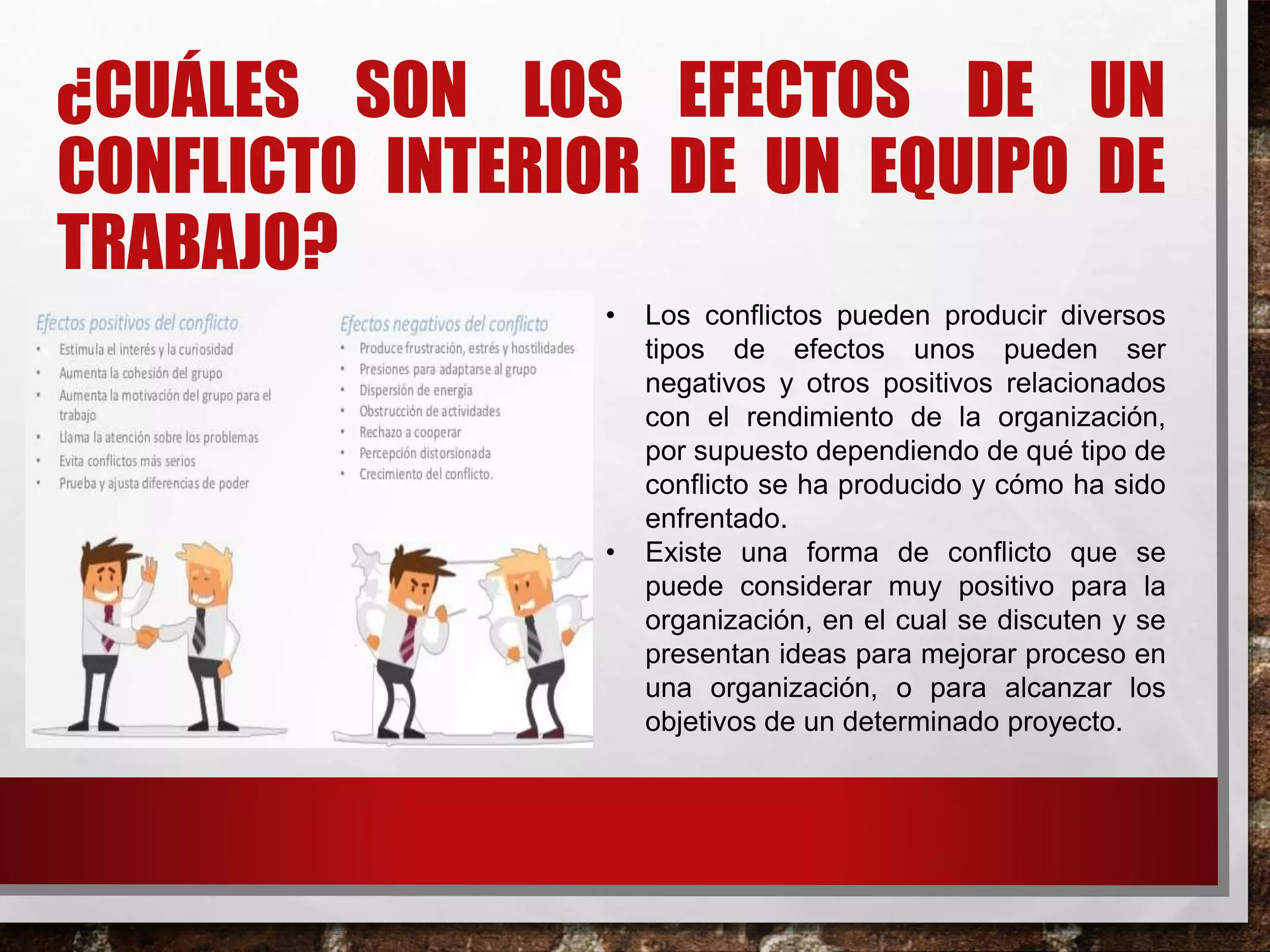Conflicto y trabajo en equipo | PPT