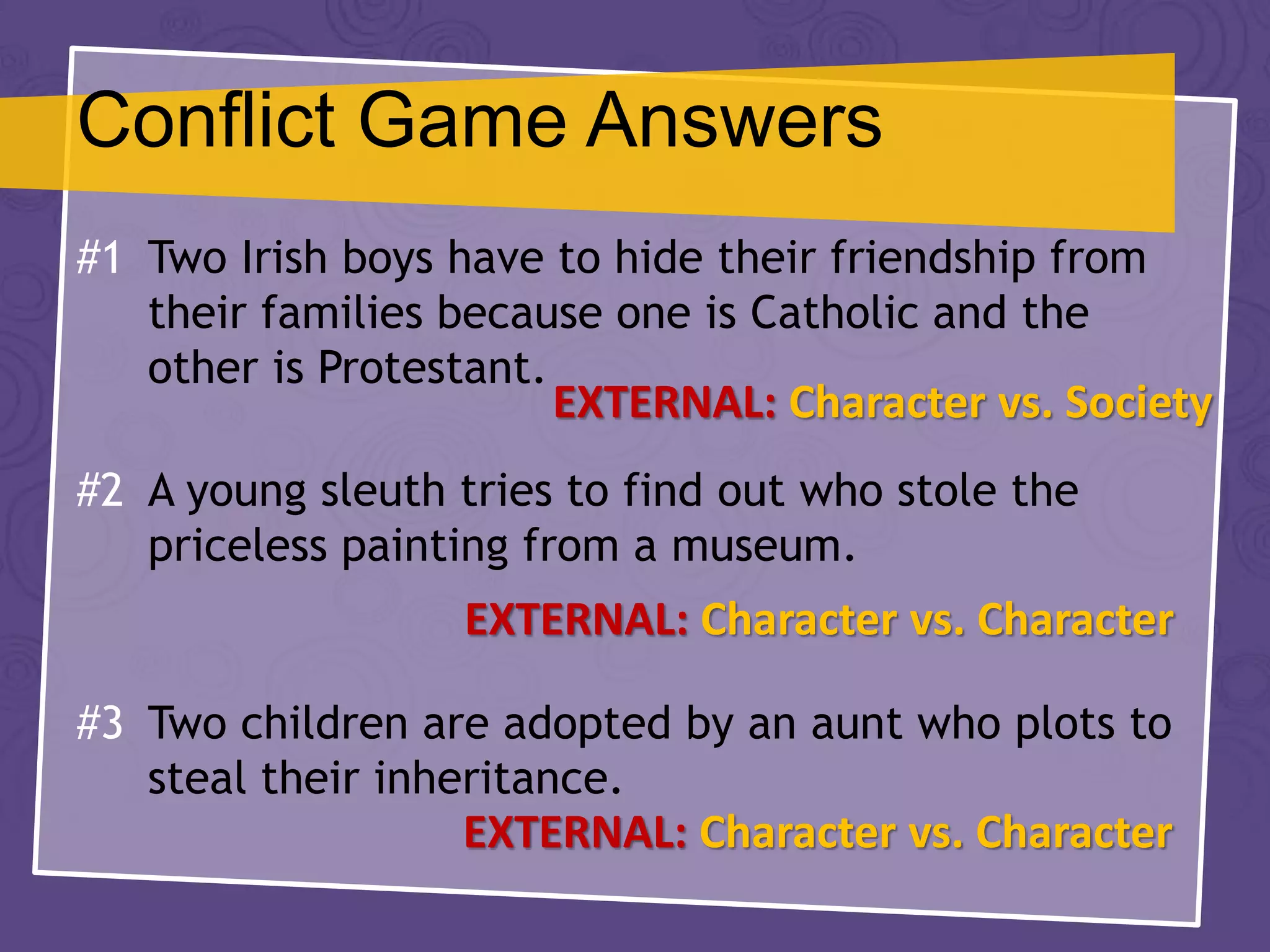 Conflict Power Point | PPTX