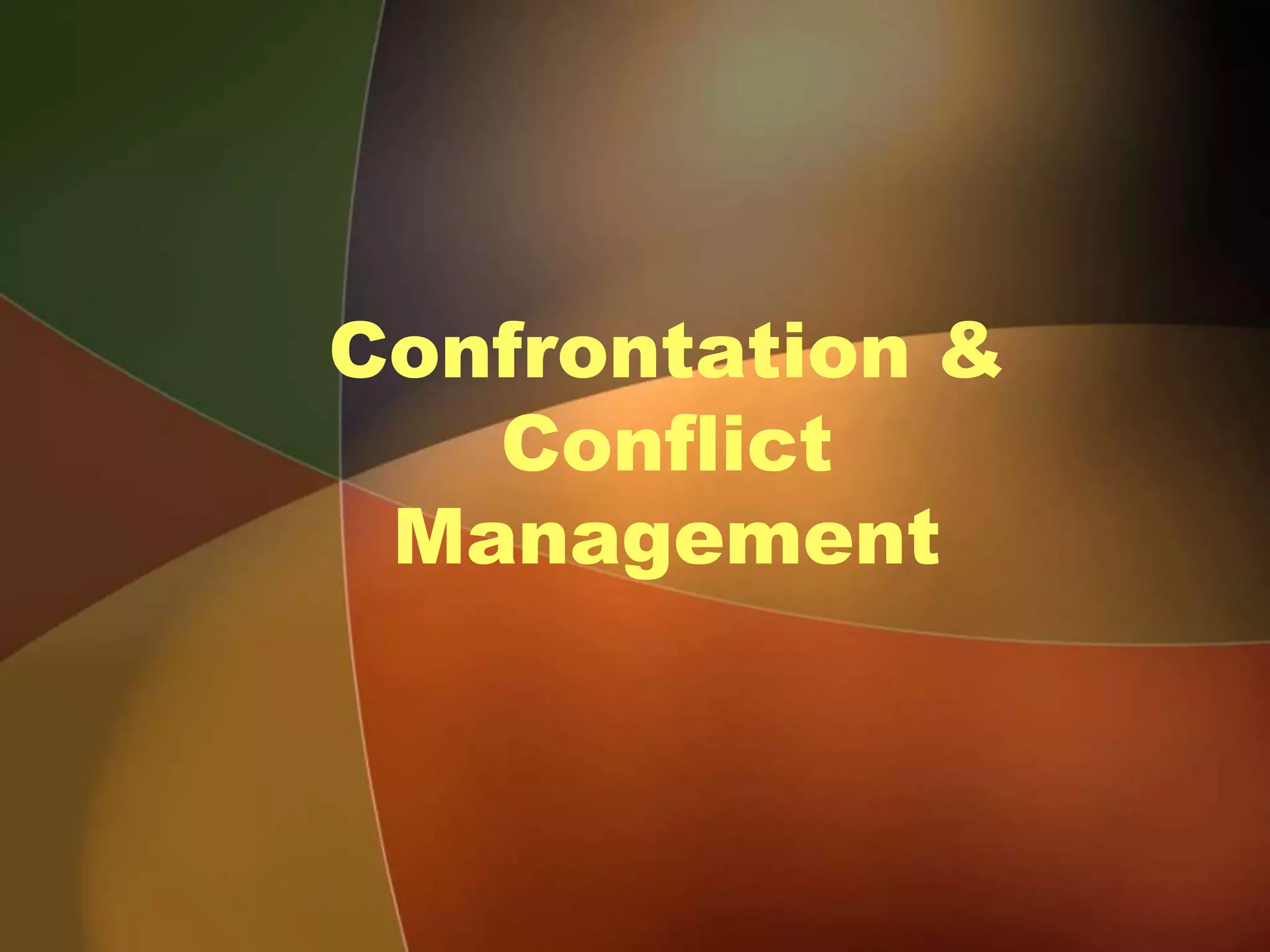 Conflict presentation | PPT