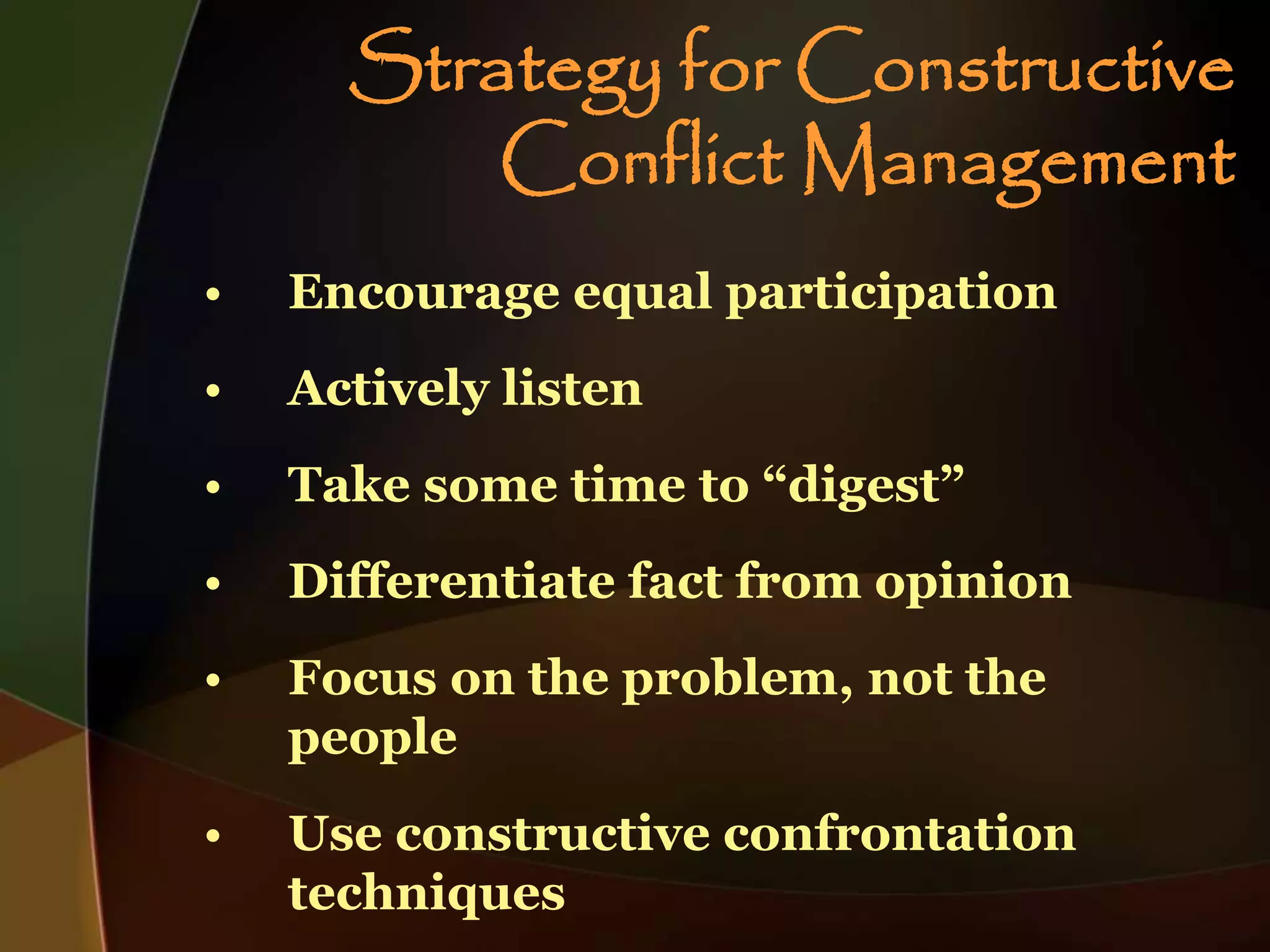 Conflict presentation | PPT