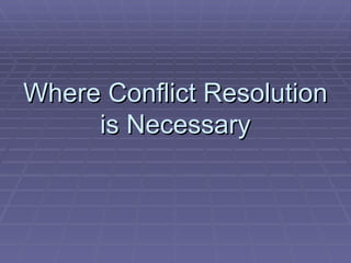 Conflict Resolution | PPT