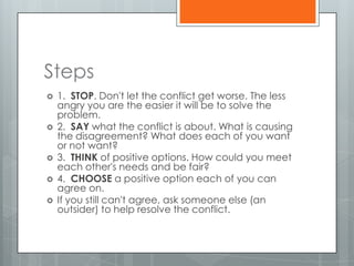 Conflict resolution | PPTX