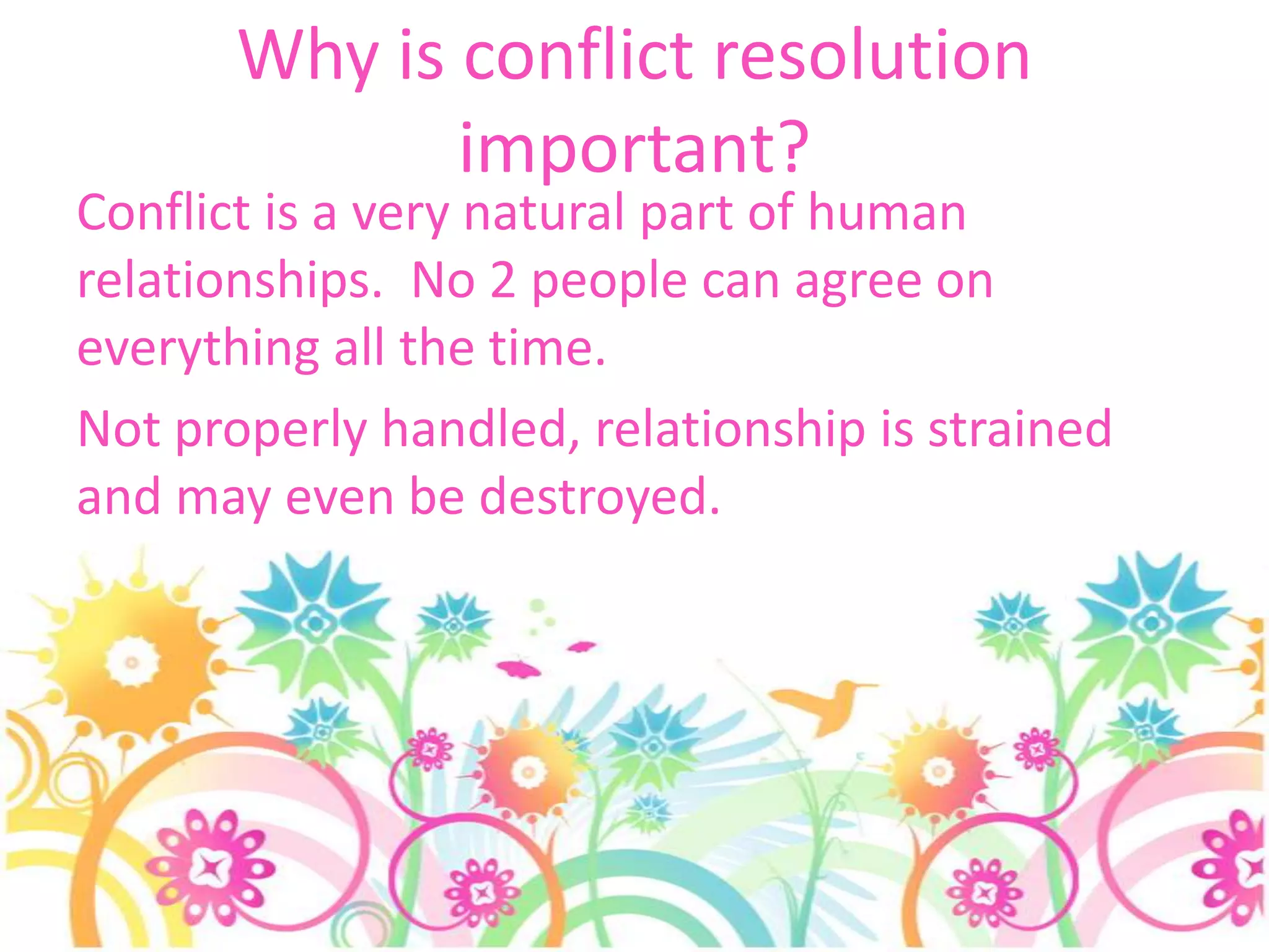 Conflict resolution | PPTX