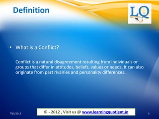 Conflict resolution | PDF | War and Conflicts