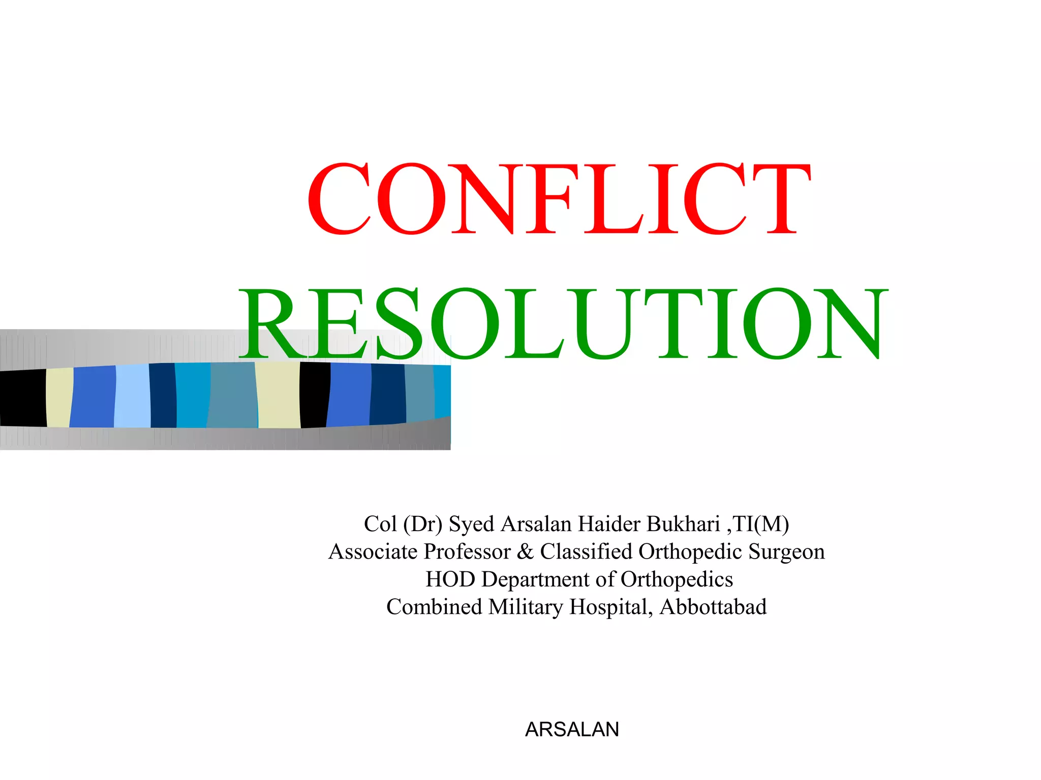 Conflict resolution | PPT