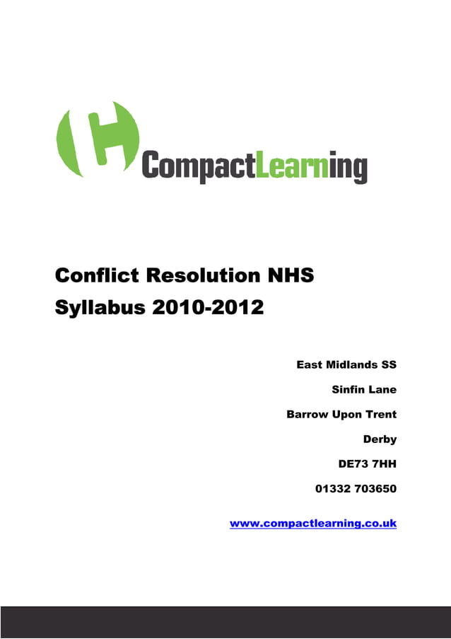 Conflict resolution | PDF