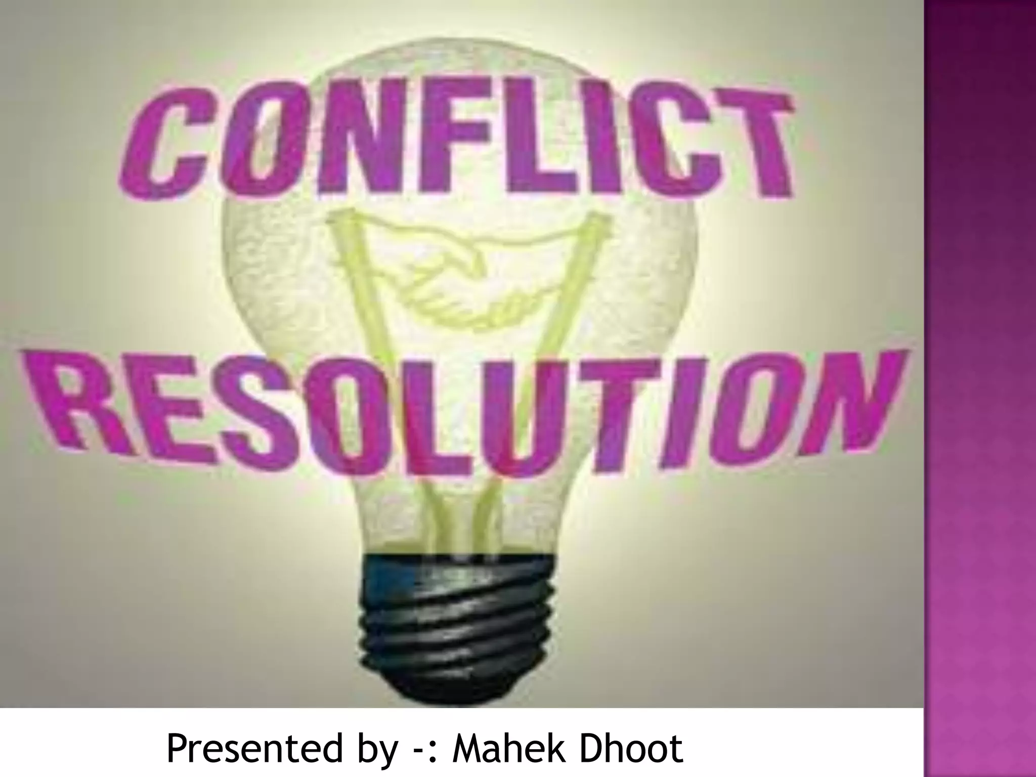 Conflict Resolution | PPT